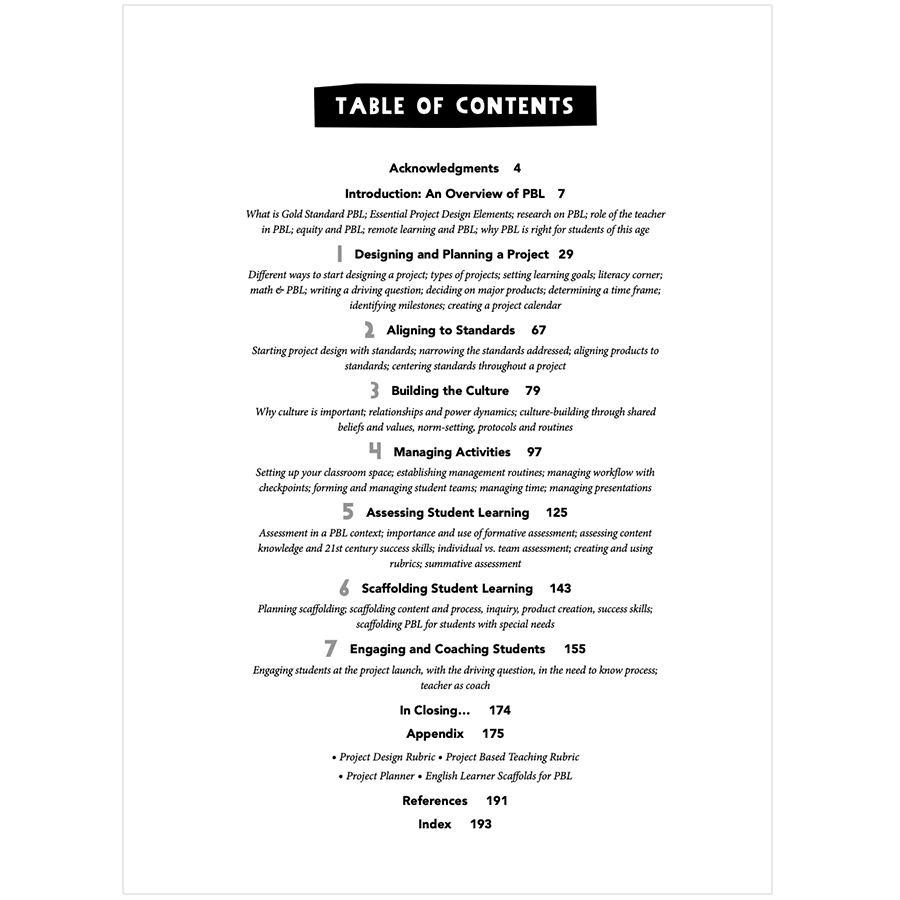 PBL Handbook for Elementary School – PBLWorks Store